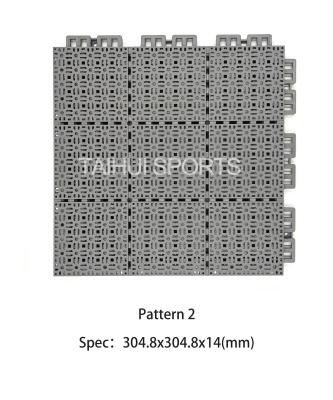 China Interlocking PP Basketball Court Flooring 300x300x13mm Outdoor Portable Sports Tiles for sale