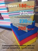China IJF Certified Judo Mat 230kg/m3 Density 40mm Thickness PU Leather Karate Training Mat for sale
