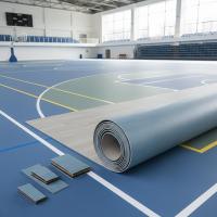 China TAIHUI PVC Sports Flooring 3.5-10mm Thickness Wear-Resistant Waterproof for Indoor Basketball Volleyball Courts for sale