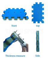 China TAIHUI Interlocking Playground Shock Pad 10-100mm Thickness HIC CFH Certified PE Foam Safety Mat for sale