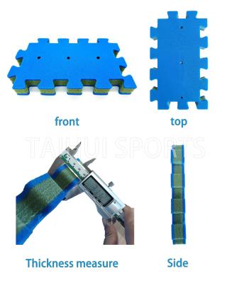 China TAIHUI Interlocking Playground Shock Pad 10-100mm Thickness HIC CFH Certified PE Foam Safety Mat for sale