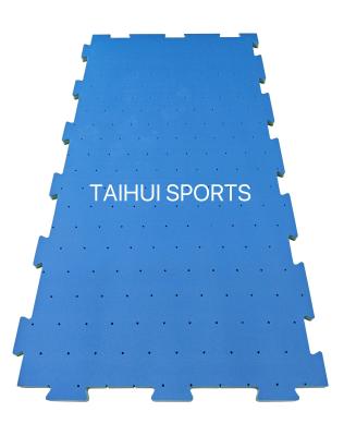 China HIC CFH Tested PE Foam Shock Pad 10-100mm Thickness for Playground Safety with Water Drainage for sale
