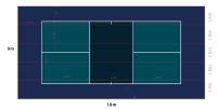 China Vinyl Sports Flooring 2mm/2.5mm/3mm Thickness Pickleball Flooring Full Roll Multi-purpose for sale