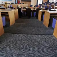 China 60.96cm*60.96cm Commercial Office Plush Printed Luxury Hotel Tile Carpet for Public Area for sale