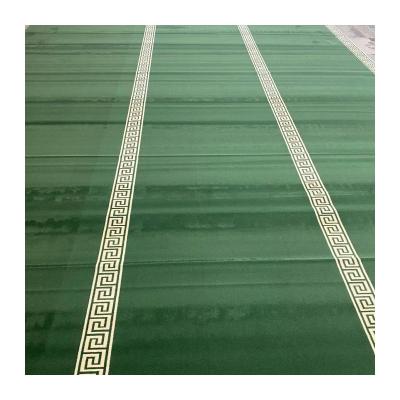 China Antimicrobial Rectangle Mosque Prayer Carpet Roll for Wall to Wall Installation for sale