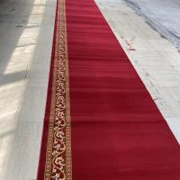 China Antimicrobial Rectangle Mosque Prayer Carpet Roll for Wall to Wall Installation for sale