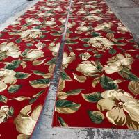 China Antimicrobial Rectangle Mosque Prayer Carpet Roll for Wall to Wall Installation for sale
