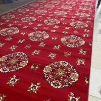 China Antimicrobial Rectangle Mosque Prayer Carpet Roll for Wall to Wall Installation for sale
