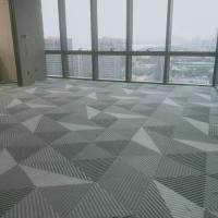 China 5-Star Hotel Square Nylon Printed Carpet Tiles Made by Nylon with PE Modular Backing for sale