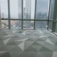 China 5-Star Hotel Square Nylon Printed Carpet Tiles Made by Nylon with PE Modular Backing for sale