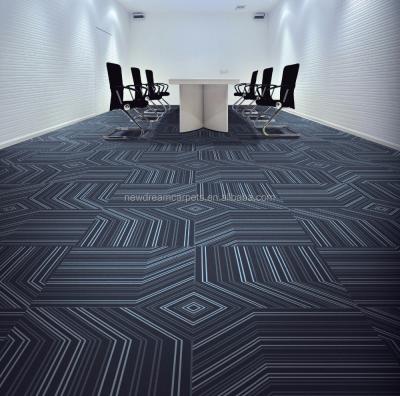 China Machine Made PP/Nylon Waterproof Fireproof Carpet Tiles ND7214 in with Loop Pile Pattern for sale