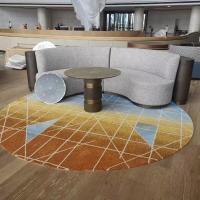China Modern Cut Pile Hand Tufted Wool Carpet for Hotel Living Room Custom Luxury Designer for sale