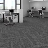 China 6mm Total Thickness 50x50 60x60 Square Size Loop Pile Carpet Tiles for Hotel and Office for sale