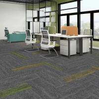 China 6mm Total Thickness 50x50 60x60 Square Size Loop Pile Carpet Tiles for Hotel and Office for sale