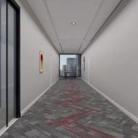 China Hotel and Office Nylon Carpet Tiles 50x50 Square Size Total Thickness 6mm Easy to Install for sale
