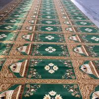 China Jute Backing Muslim Prayer Rug Wall to Wall Prayer Carpet Roll for Mosque in Home for sale