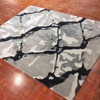 China Large Size 3D Teppiche Handmade Antique Style Dragon Carpet with Custom Logo in Black for sale