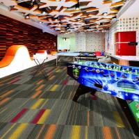 China Customized 50x50 Nylon Printing Hotel Carpet Tile for Office and Commercial Flooring for sale