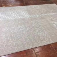 China Handmade Turkish Silk Marine Carpet with Customized Trellis Pattern and Craftsmanship for sale