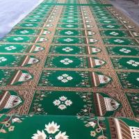 China Nylon Muslim Wall to Wall Prayer Carpet Roll Printing Mosque Carpet with Plain Style for sale