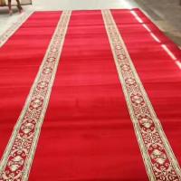 China Nylon Muslim Wall to Wall Prayer Carpet Roll Printing Mosque Carpet with Plain Style for sale