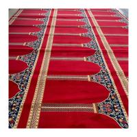 China 1200g/sqm Fleece Weight Mosque Carpet Roll for Modern Style in Pakistan Masjid for sale
