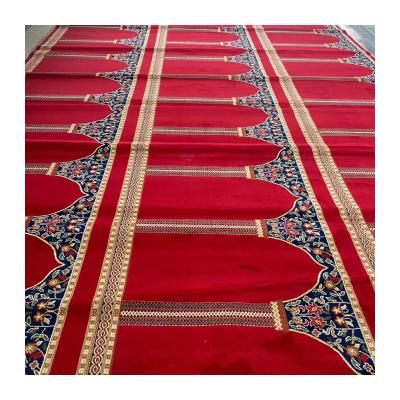 China 1200g/sqm Fleece Weight Mosque Carpet Roll for Modern Style in Pakistan Masjid for sale