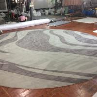 China Soft and Durable 100% Wool Handmade Silk Rugs Carpets Pile Height 9-17mm for sale
