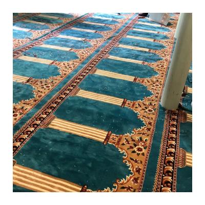 China 8mm Pile Height Non-Slip Mosque Carpet Roll in Design for Pakistan Mosque for sale