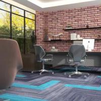 China Commercial Room Luxury Removable Carpet Tiles 50x50 Puzzle Pattern Office Modular Carpet for sale