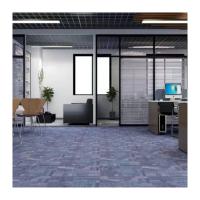 China Office Modular PP Carpet Luxury Removable Carpet Tiles 50x50 with Puzzle Pattern for sale