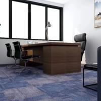 China Office Modular PP Carpet Luxury Removable Carpet Tiles 50x50 with Puzzle Pattern for sale