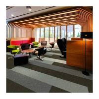 China Office Flooring Solution with Puzzle Pattern and Low Pile Height Nylon Carpet Tiles for sale