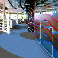 China Office Flooring Solution with Puzzle Pattern and Low Pile Height Nylon Carpet Tiles for sale