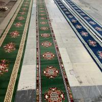 China Jute or PP Backing Customized Patterns Mosque Prayer Carpet for Muslim Mosque 4*25 Roll for sale