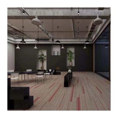 China Commercial Rectangle Office Modular Carpet Tiles 60.96*60.96 Luxury Removable Design for sale