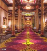 China Square Design Axminster Fireproof Hotel Carpet with 80% Wool and 20% Nylon Material for sale