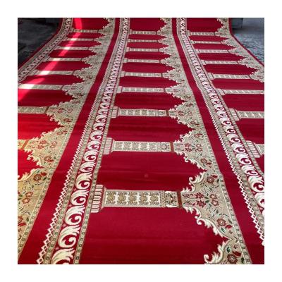 China 80% Wool 20% Nylon Machine Woven Carpet for Mosque Prayer Customized Patterns 4*25 Roll for sale