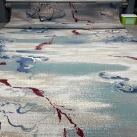 China Fire Resistance Axminster Floral Casino Carpet with 7per inch Pitch and Cut Pile for sale