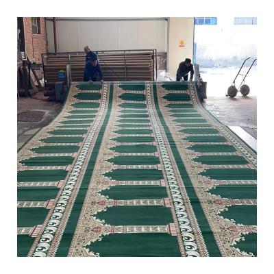 China Customized Patterns 4*25 Roll Mosque Prayer Carpet for Muslim Mosque 4m 13.12ft Width for sale