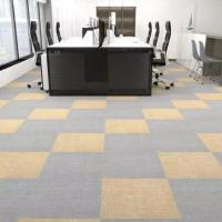 China Office Modular Carpet Luxury Removable Carpet Tiles 50x50 with Plain Loop Pile for sale