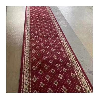 China Custom Carpets Axminster Cut Pile Mosque Prayer Carpet Rectangle 4*25 Roll for Mosque for sale