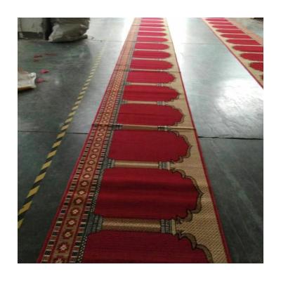 China 4*25 Roll Machine Woven Washable Mosque Prayer Carpet for Customized Patterns for sale