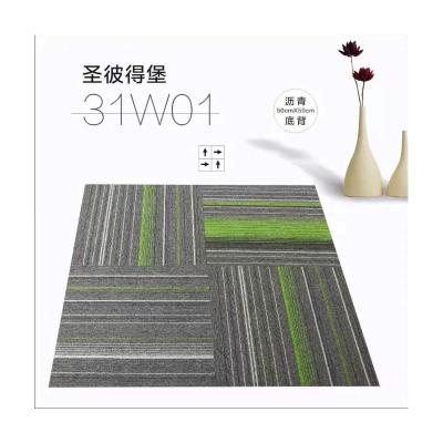China Total weight 700-750g Luxury 100% Pp Carpet Tiles for Home 50x50cm Squares for sale