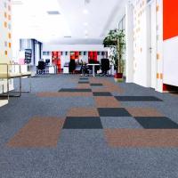 China Modern Style 50x50 Square PE Backing Office Carpet Tiles for Busy Commercial Offices for sale