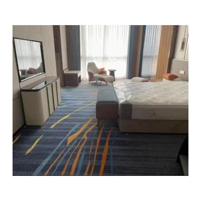 China Commercial Flooring 4m*25m Fireproof Action Backing Wilton Nylon Wall to Wall Carpet for sale
