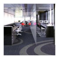 China 50x50cm Squares Office Luxury 100% Pp Carpet Tiles Modern Style Pile height 4mm Carpet for sale