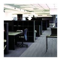 China Loop Pile 50x50 Basis Style Commercial Office Carpet Tile with Modular PVC Backing for sale