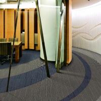 China Loop Pile 50x50 Basis Style Commercial Office Carpet Tile with Modular PVC Backing for sale