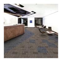 China 8kg/sqm Luxury Removable Carpet Tiles for Office Modular Flooring Rectangle for sale